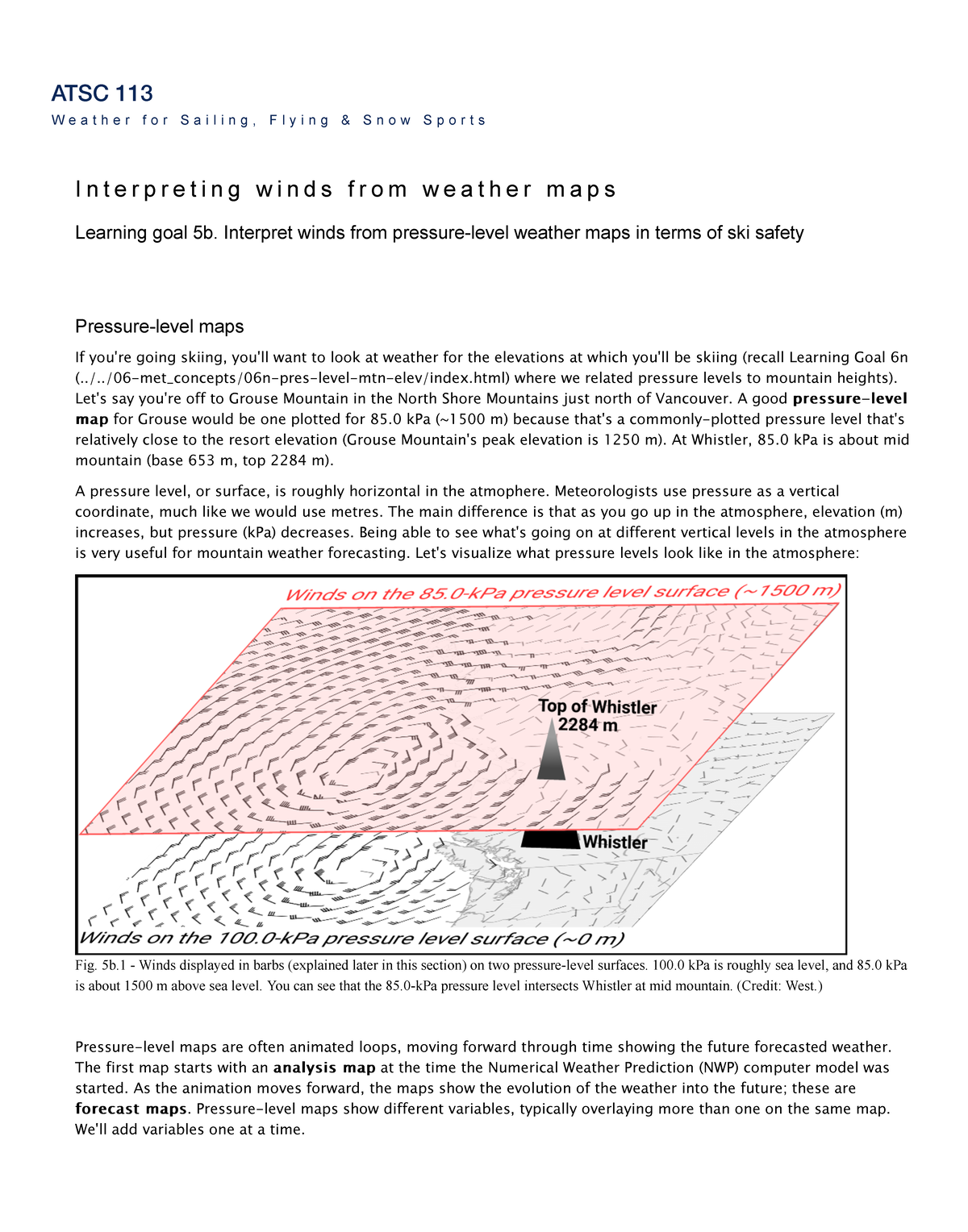 5b - Interpreting winds from weather maps - Weather for Sailing, Flying ...