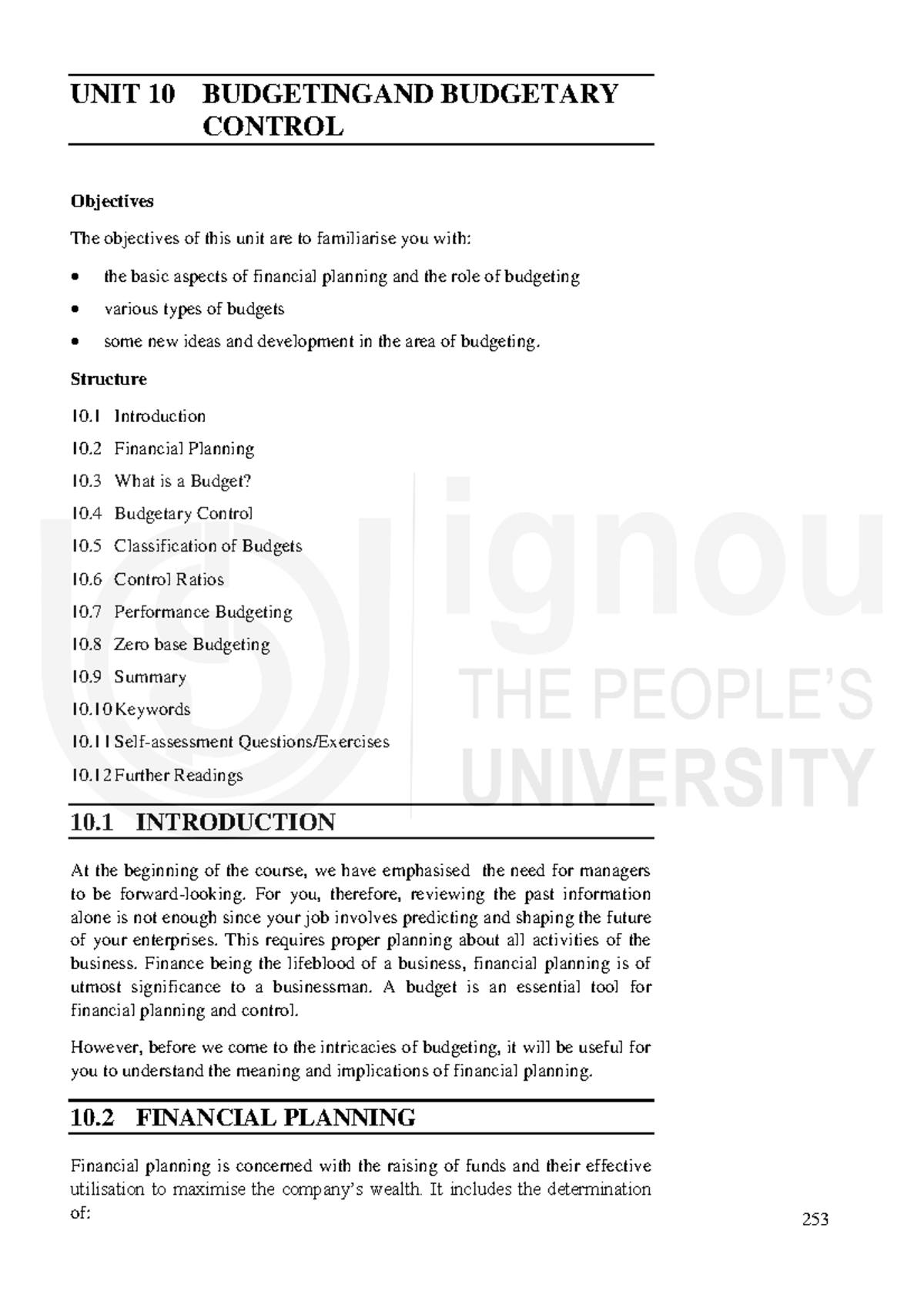 Budgetingand Budgetary Control - Budgeting and Budgetary Control UNIT ...