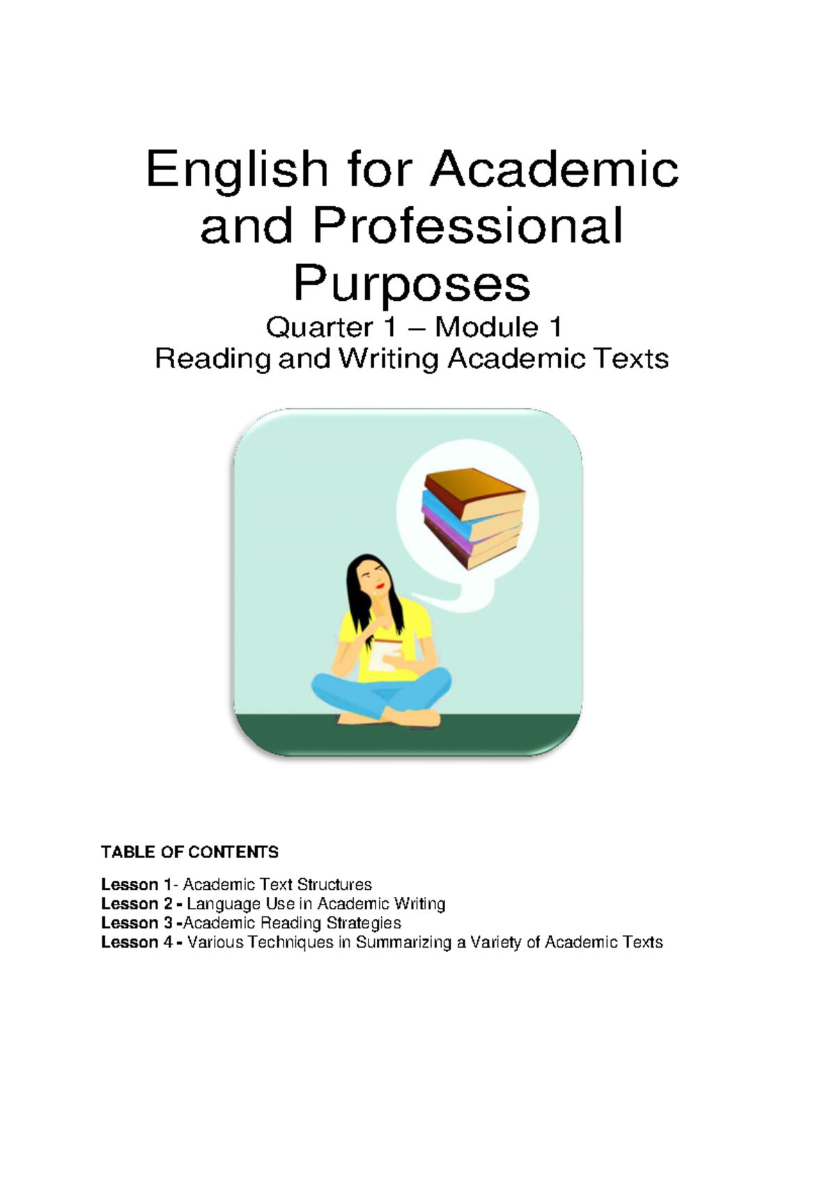 1st lesson on English for academic profession and purposes - English ...