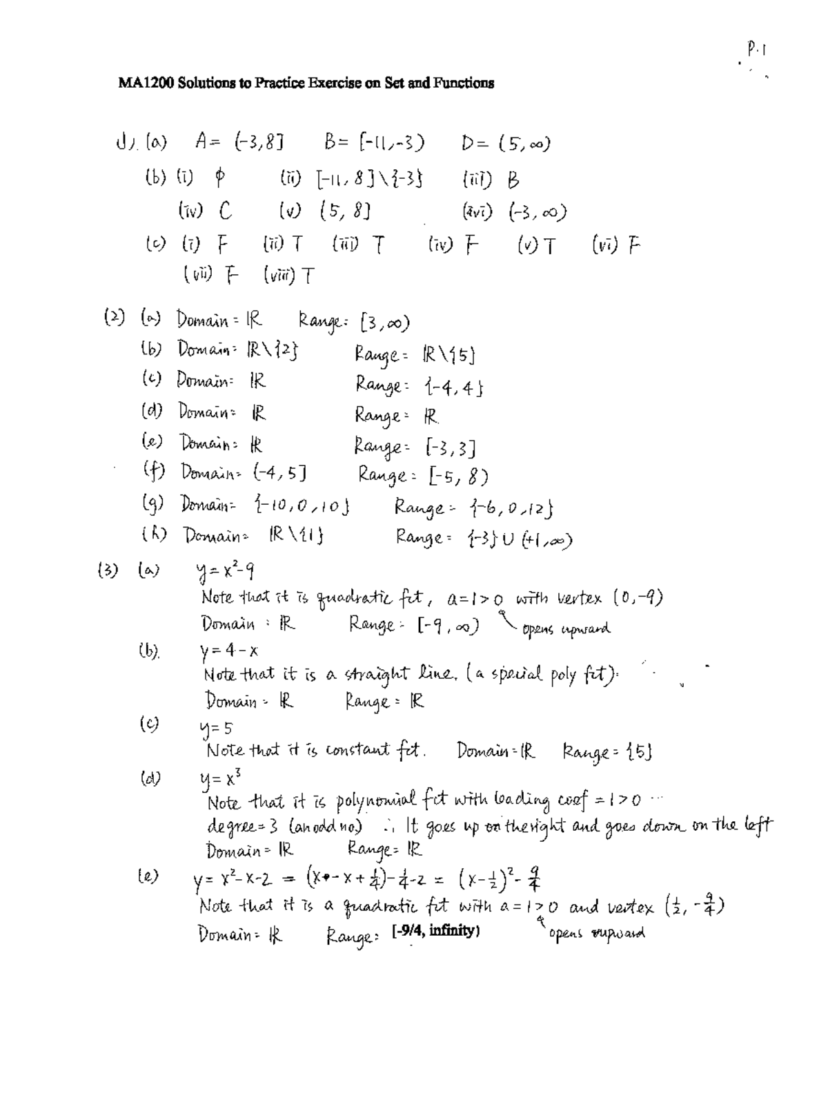 MA1200 Chapter 2 Sets and Functions Solutions - Calculus and Basic Linear Algebra I - Studocu