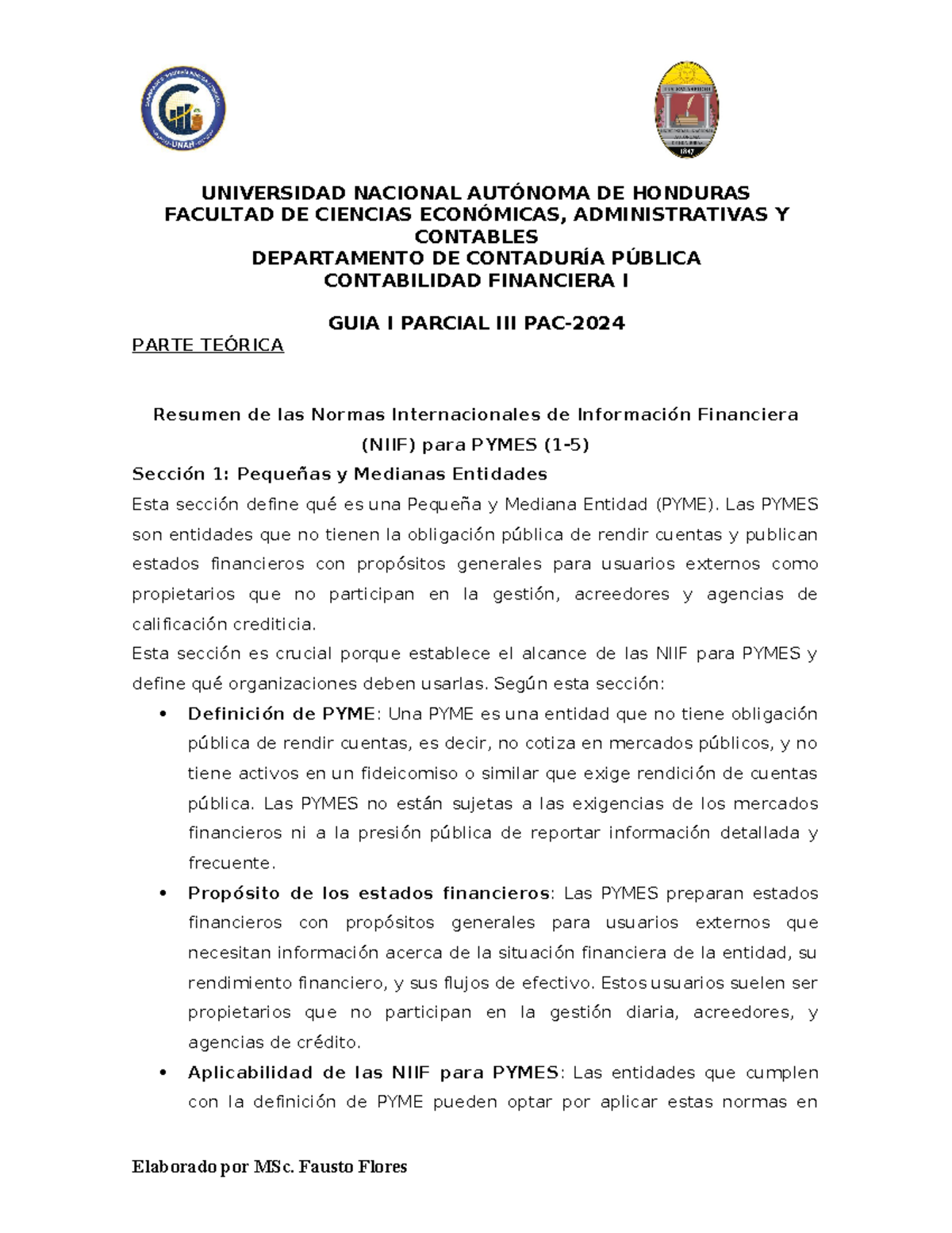 Guia I Pac 2024 Contabilidad Financiera - UNIVERSIDAD NACIONAL AUTÓNOMA ...