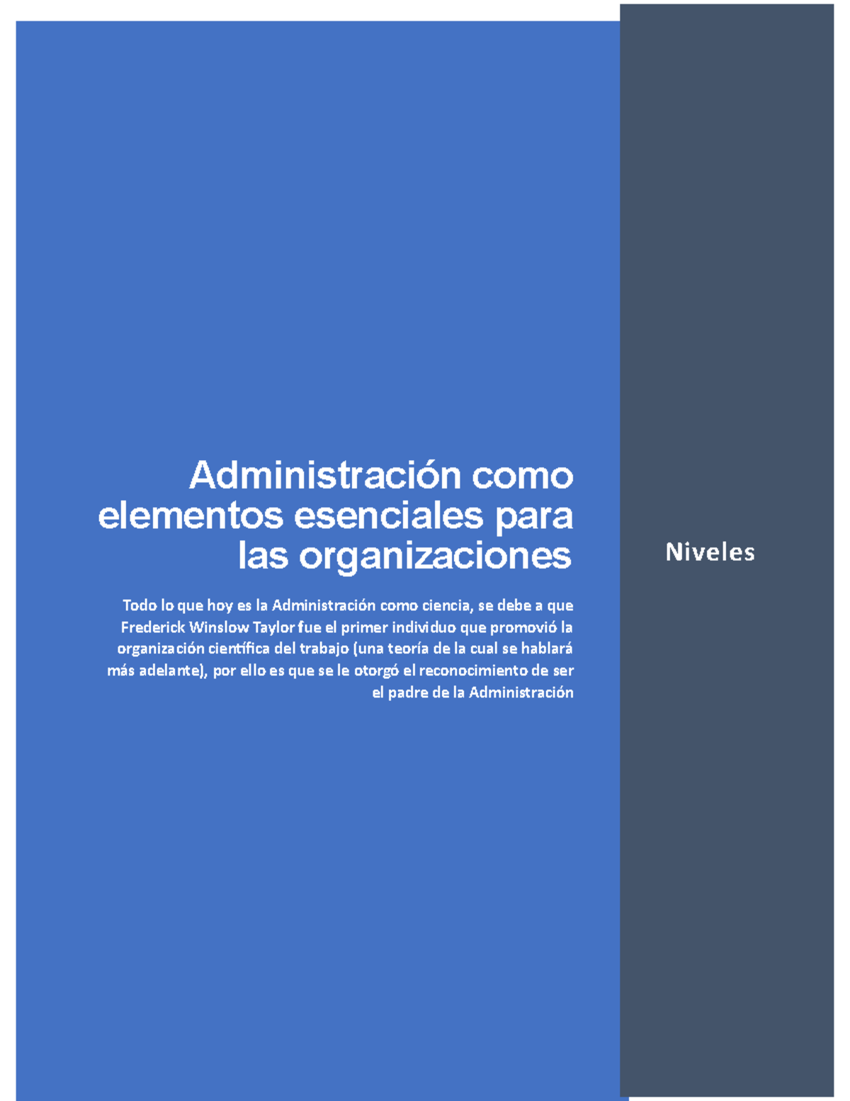 Administracion - Resumen corto - Administración como elementos ...
