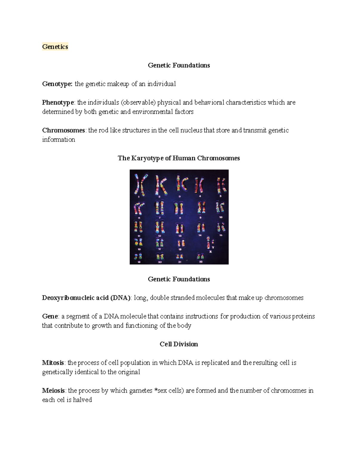 Genetics SFL - Larry Nelson - Genetics Genetic Foundations Genotype ...