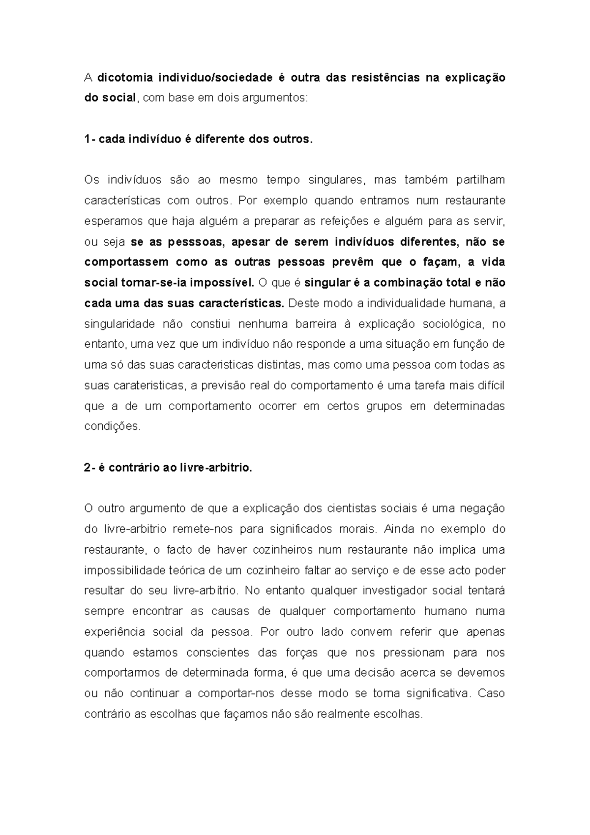 Objectividade e Neutralidade em CiênciasSociais - Obstáculos ...