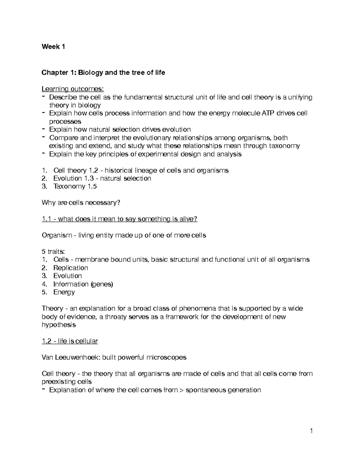 Week 1 - ch1&2 copy - Week 1 textbook notes online course - Week 1 ...