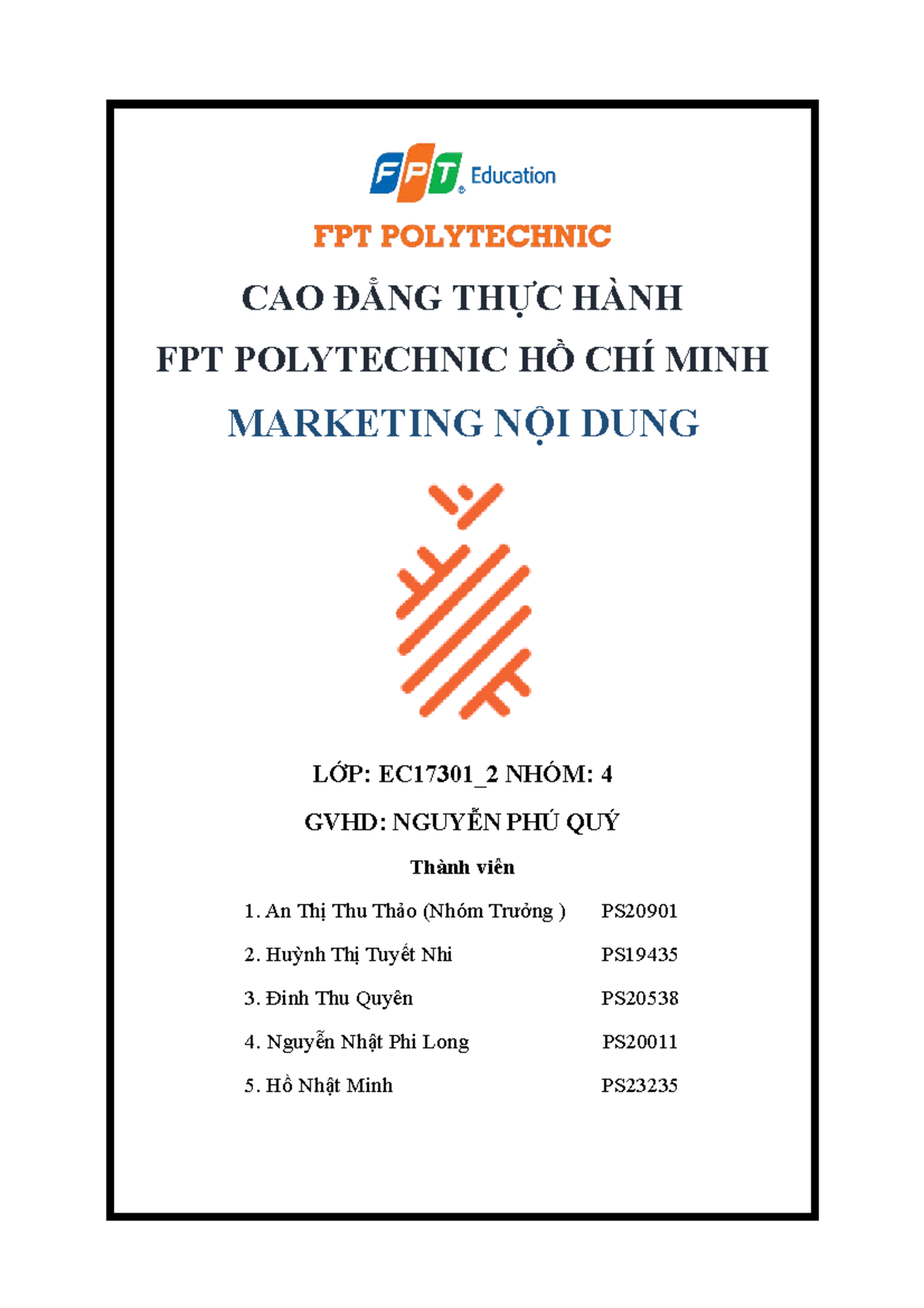 Asm final nhom 4 marketing noi dung - CAO ĐẲNG THỰC HÀNH FPT ...