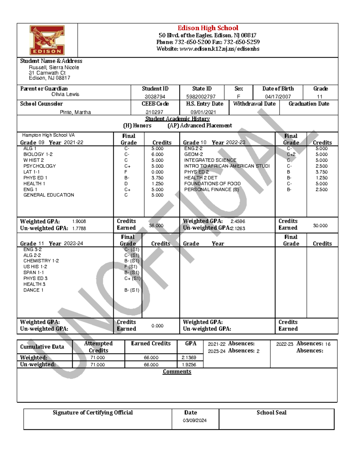 D tomcat genesistemp A 4B075F50E5BD37DEF339E77F97141 F9-3038794-transcript - Cumulative Data ...