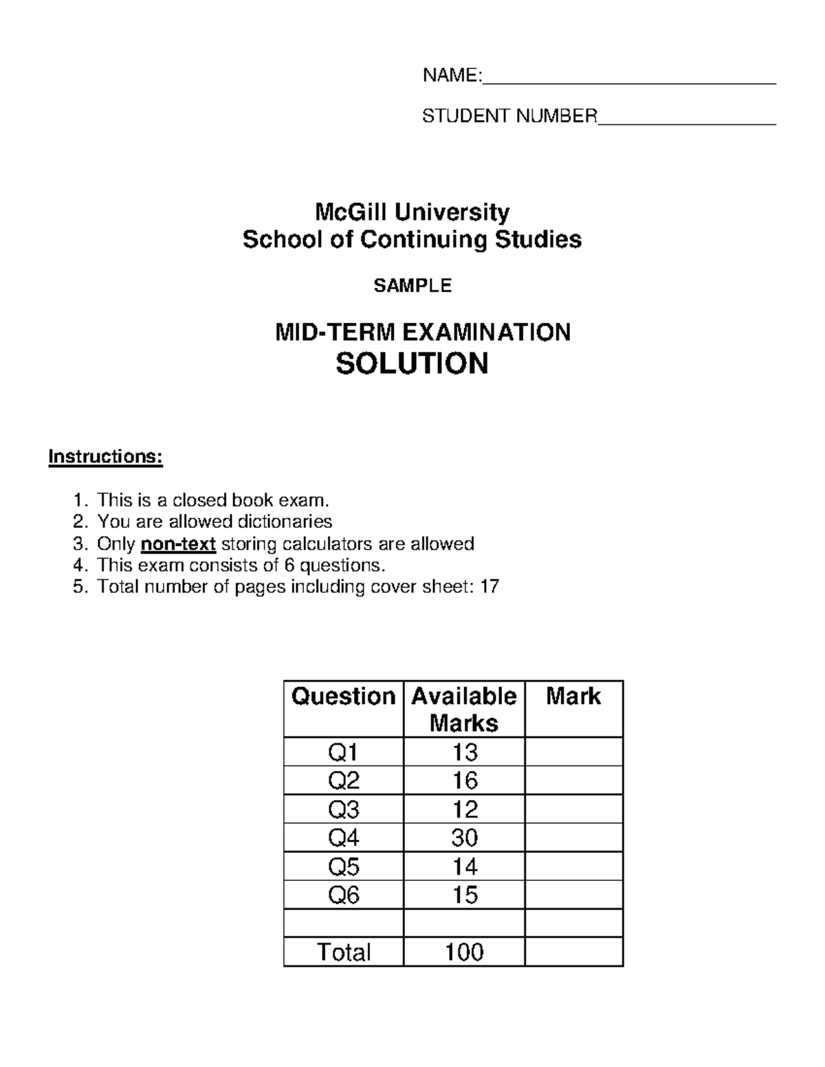 CACC 521 Midterm Sample (F15) v2 - NAME ...