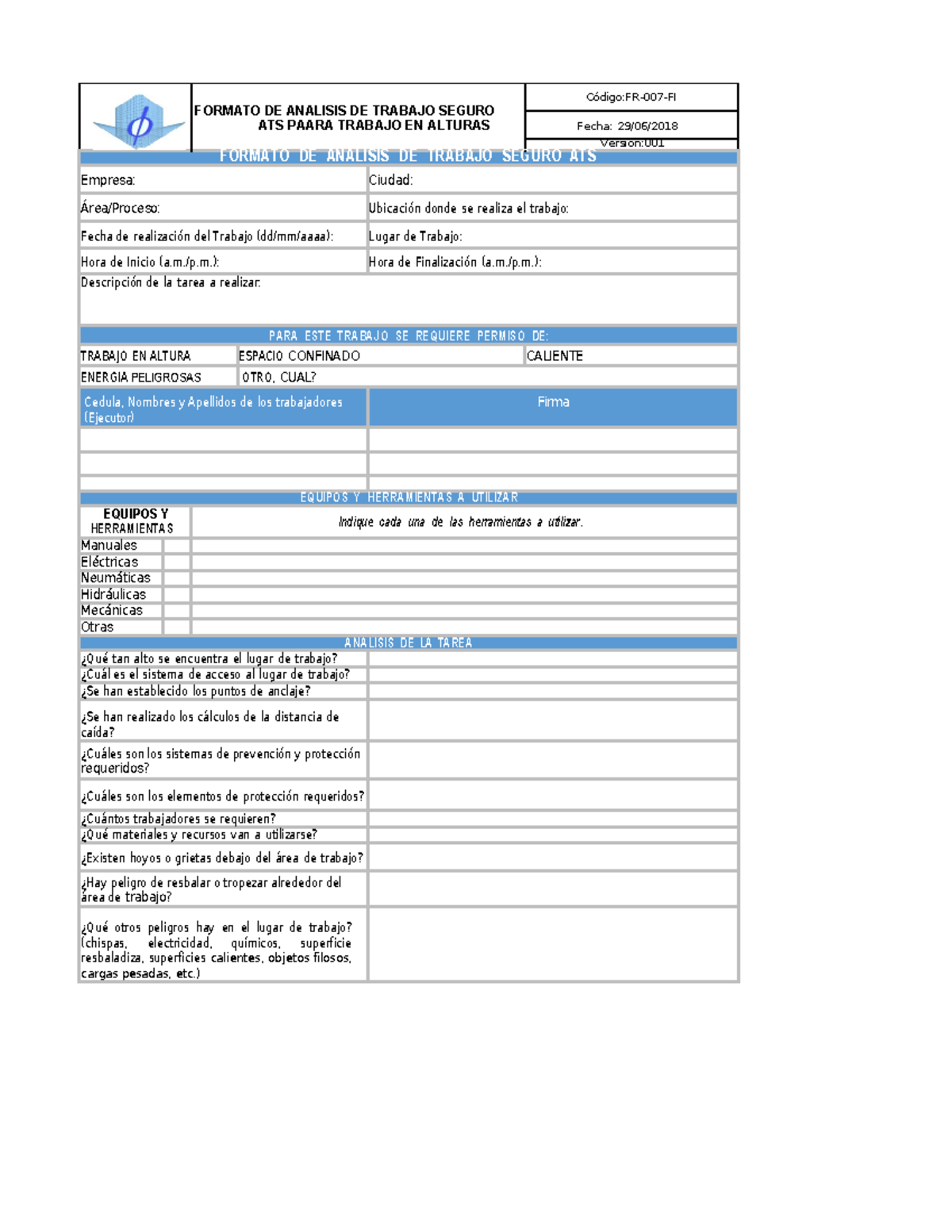 449500271- Formato-ATS- Alturas- Farinco eviar - FORMATO DE ANALISIS DE ...