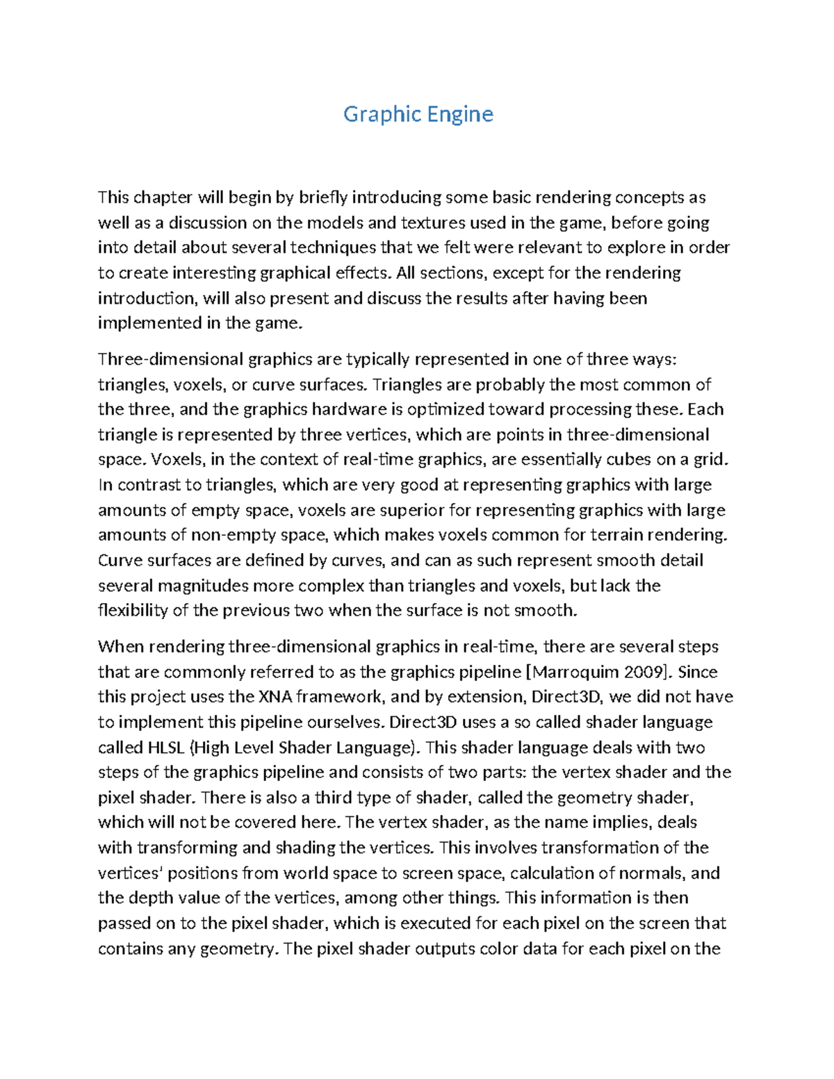 Graphic Engine - hay - Graphic Engine This chapter will begin by ...