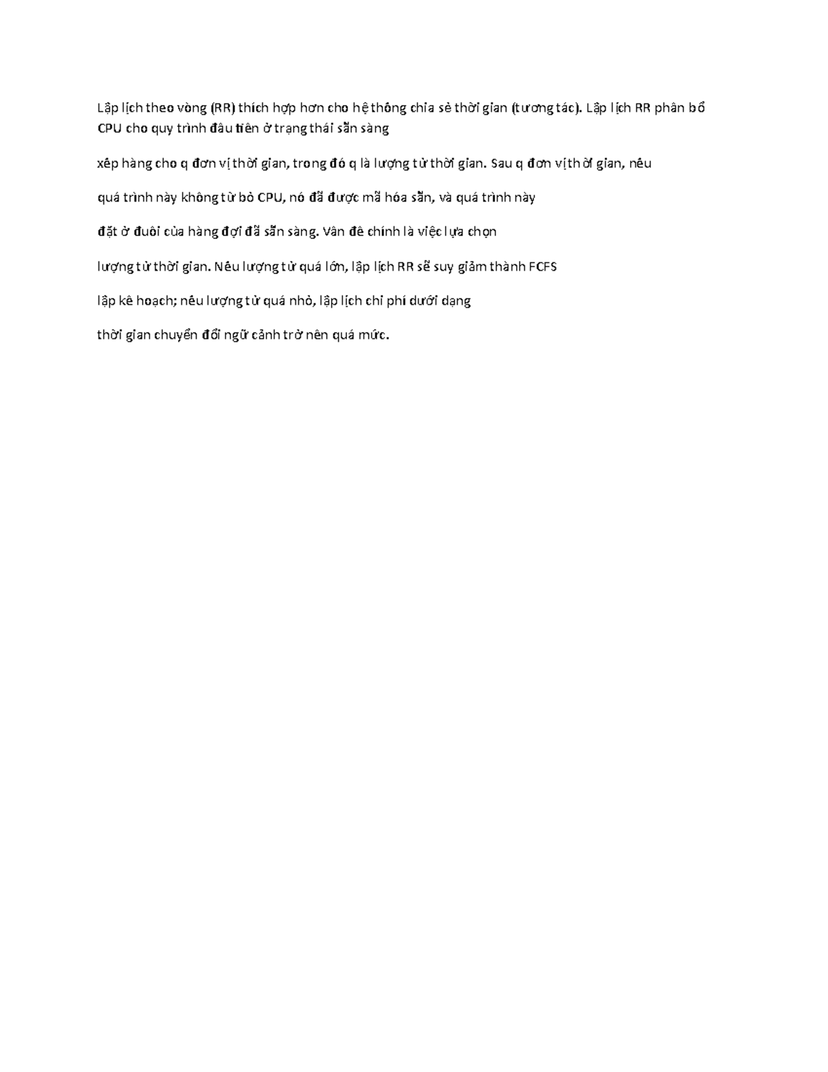 Roundrobin algorithm assignments - L p l ch theo vòng (RR) thích h p h ...