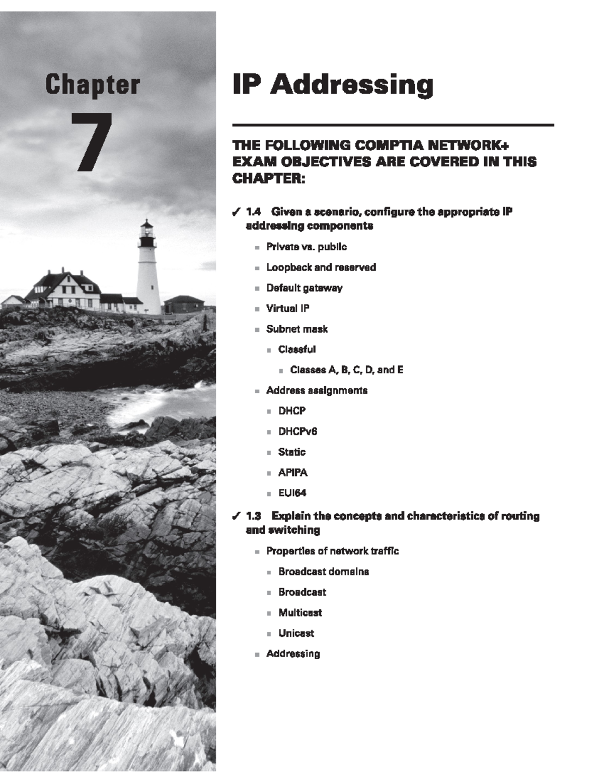 C7 IP Addressing - pter IP Addressing 7 THE FOLLOWING COMPTIA EXAM ...