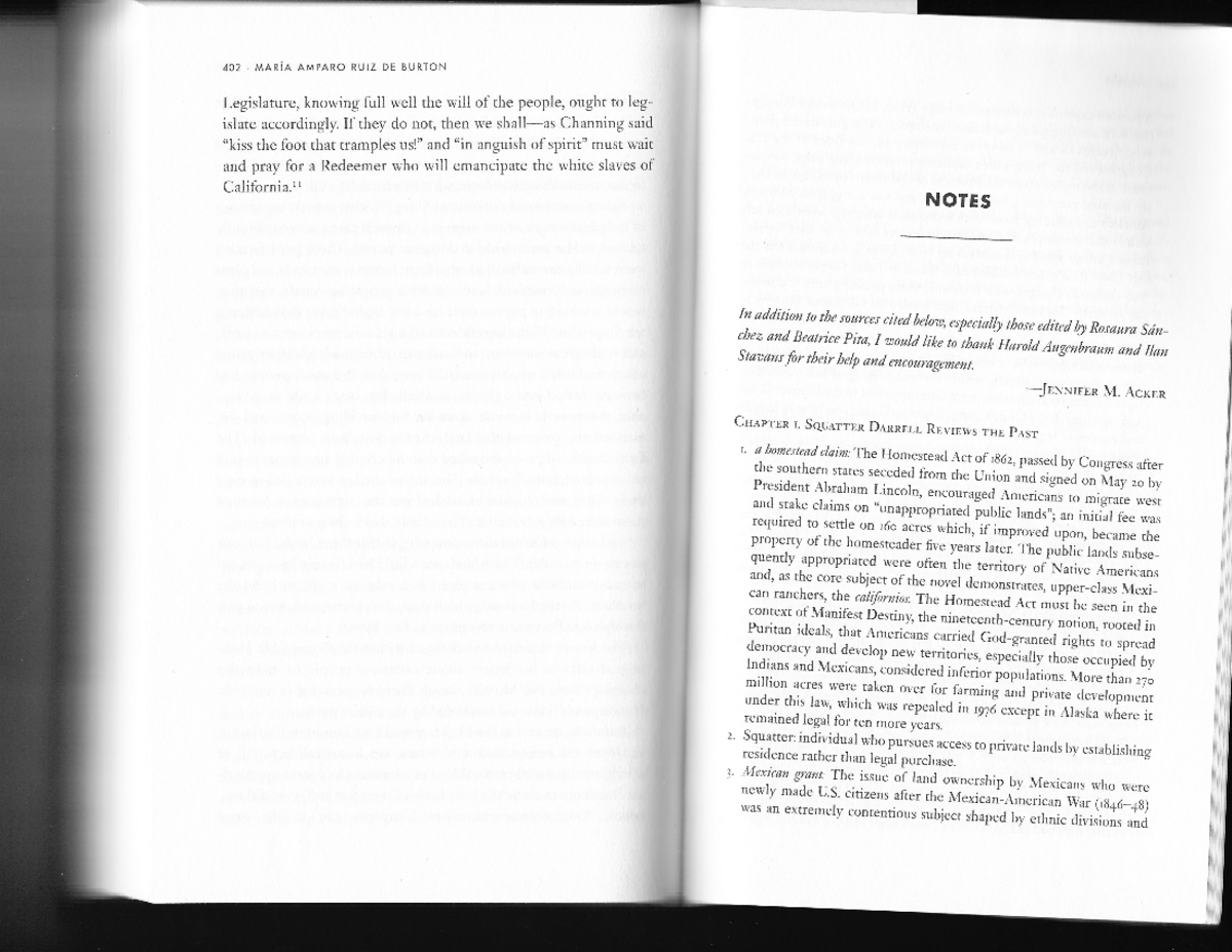 Squatter and the Don Notes 1-6 - Studocu