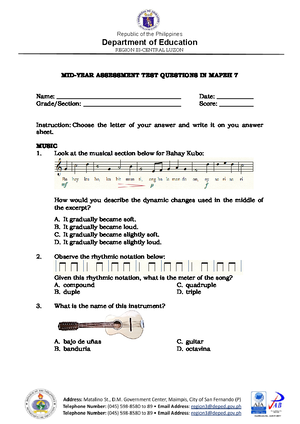 Q2 WS Science 7 Lesson 1 Week 1 - Learning Activity Sheet in Science 7 Quarter 2 Lesson 1 ...