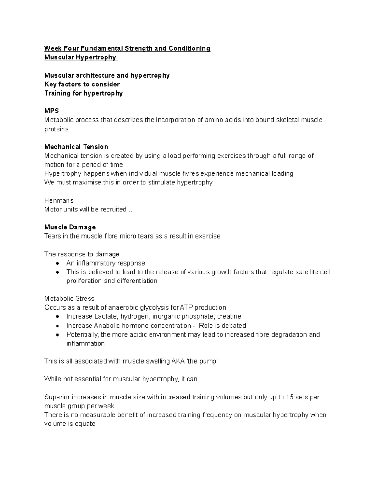 Fundamental SC Week Four - Week Four Fundamental Strength and ...