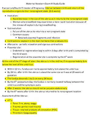 Review of knowledge week 3-4 - Self-study Assignment Review of Knowledge Lowdermilk Ch. 12- ATI ...