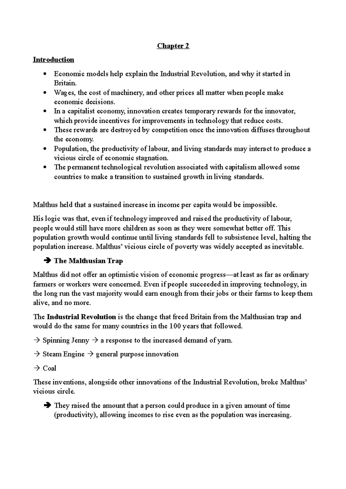 Chapter 2 - Summary of Unit 2 Core's The Economy - Chapter 2 ...