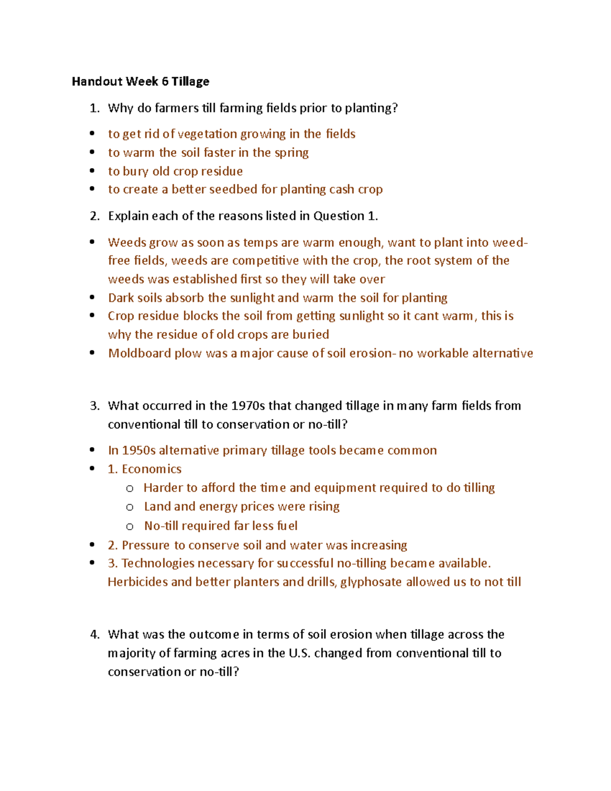 Lecture 10 tillage - These notes are about the different types of ...