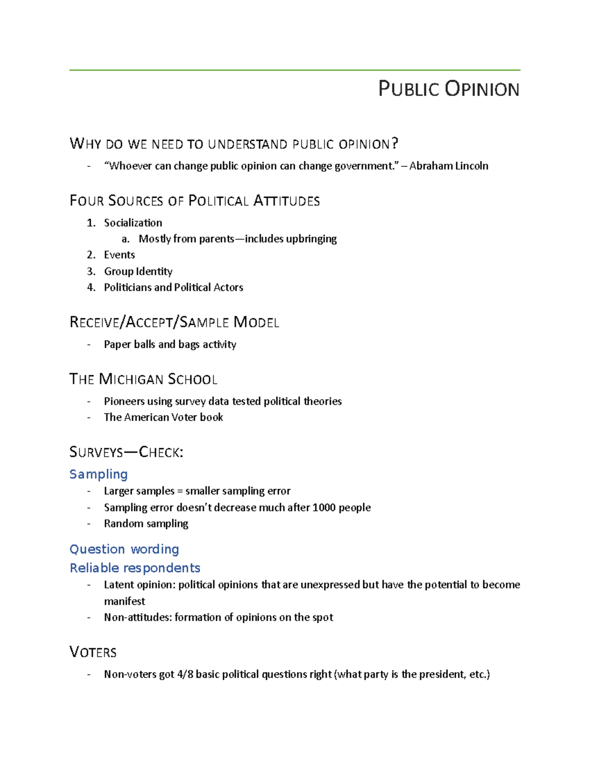 Public Opinion - Adam Dynes - PUBLIC OPINION WHY DO WE NEED TO ...