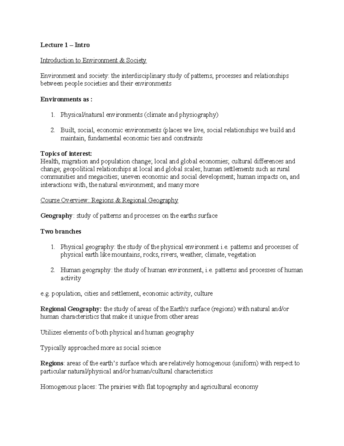 Lecture 1 Intro Lecture 1 Intro Introduction To Environment 1559