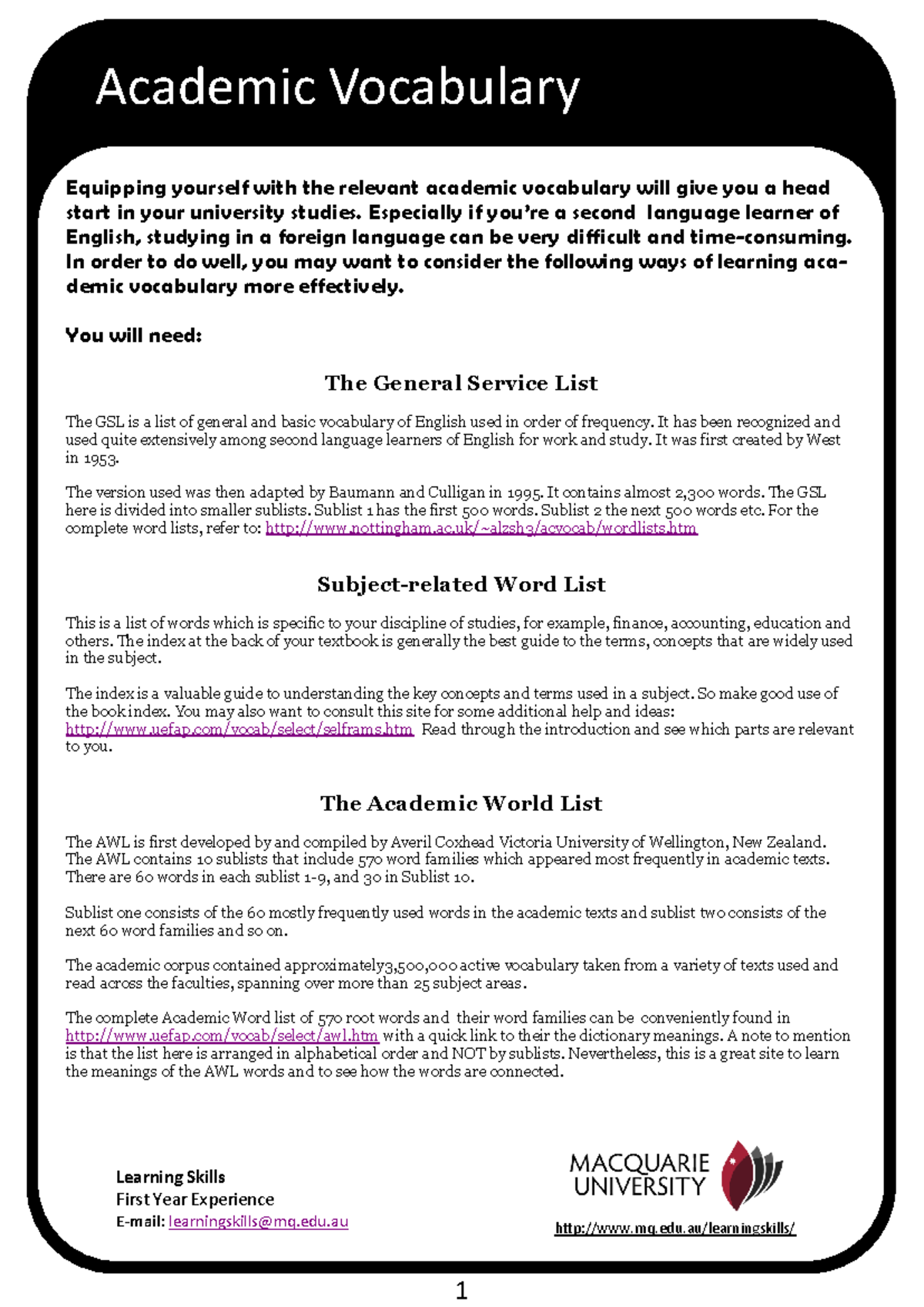 570 Academic word list - bài tập - Academic Vocabulary Equipping ...