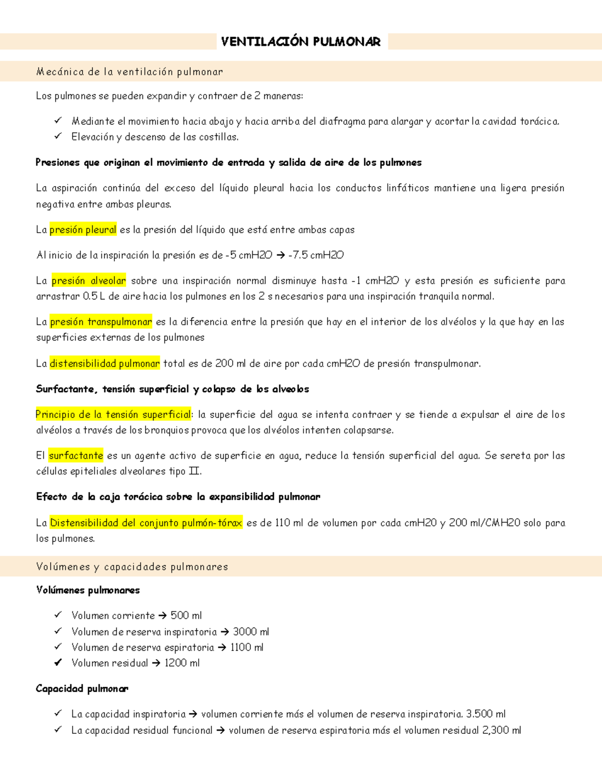 Cap 38 Guyton - VENTILACIÓN PULMONAR Mecánica de la ventilación pulmonar Los pulmones se pueden ...