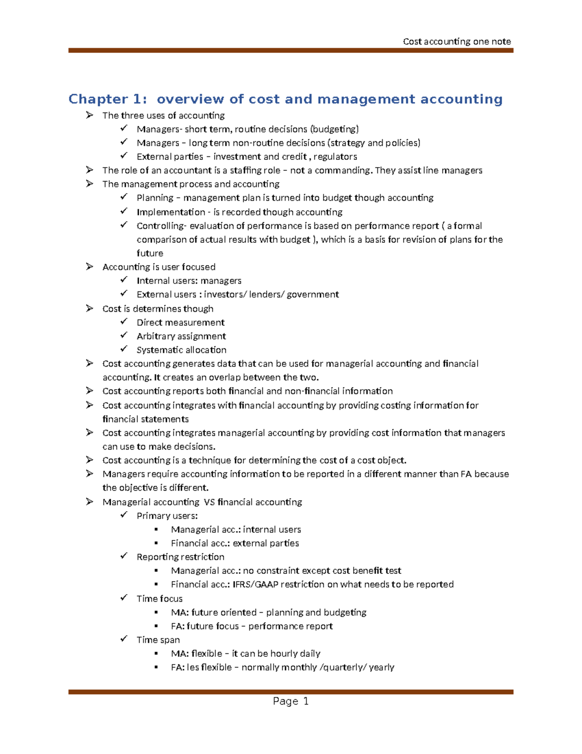 Cost chapter 1-4 - Chapter 1: overview of cost and management ...