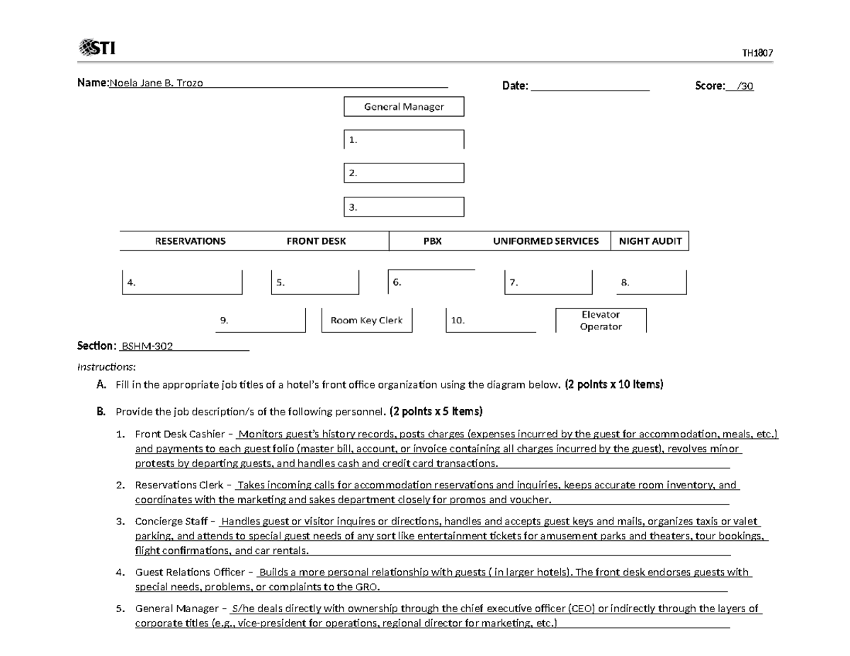 02 Activity 1 HFO - none - TH Name:Noela Jane B. Trozo Section: BSHM ...