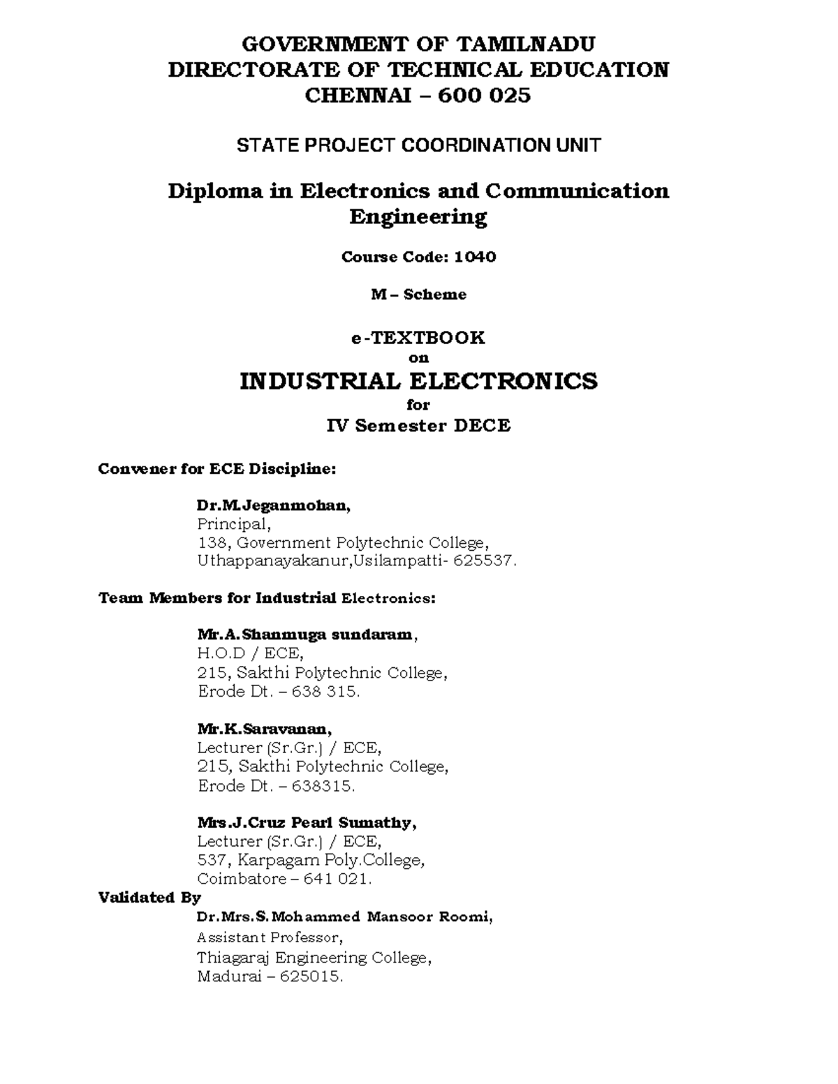 Industrial Electronics complete guidance with practical questions and ...