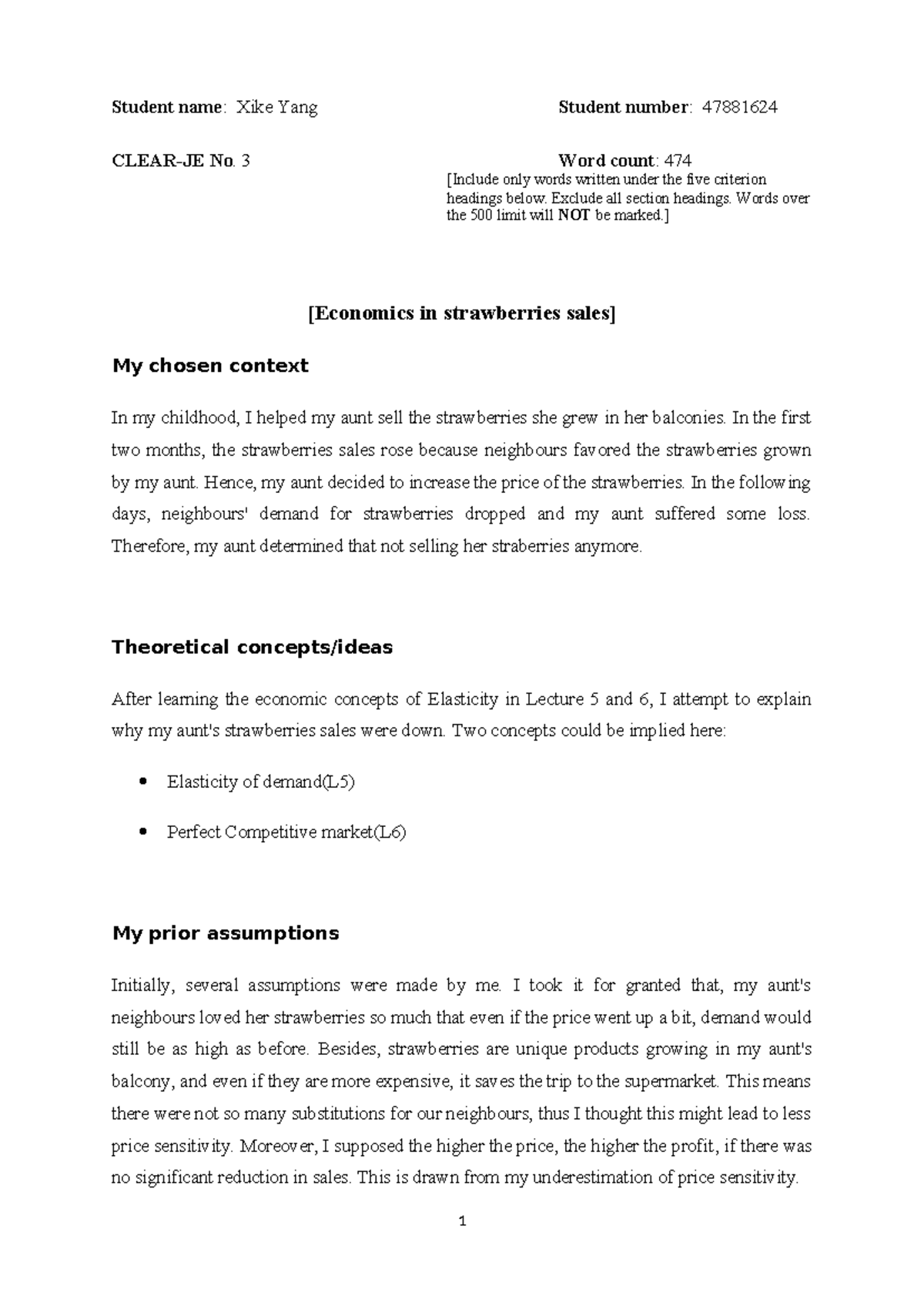 Clear-JE 3 - a good example of clear-je 3, which gots 90 - Student name ...