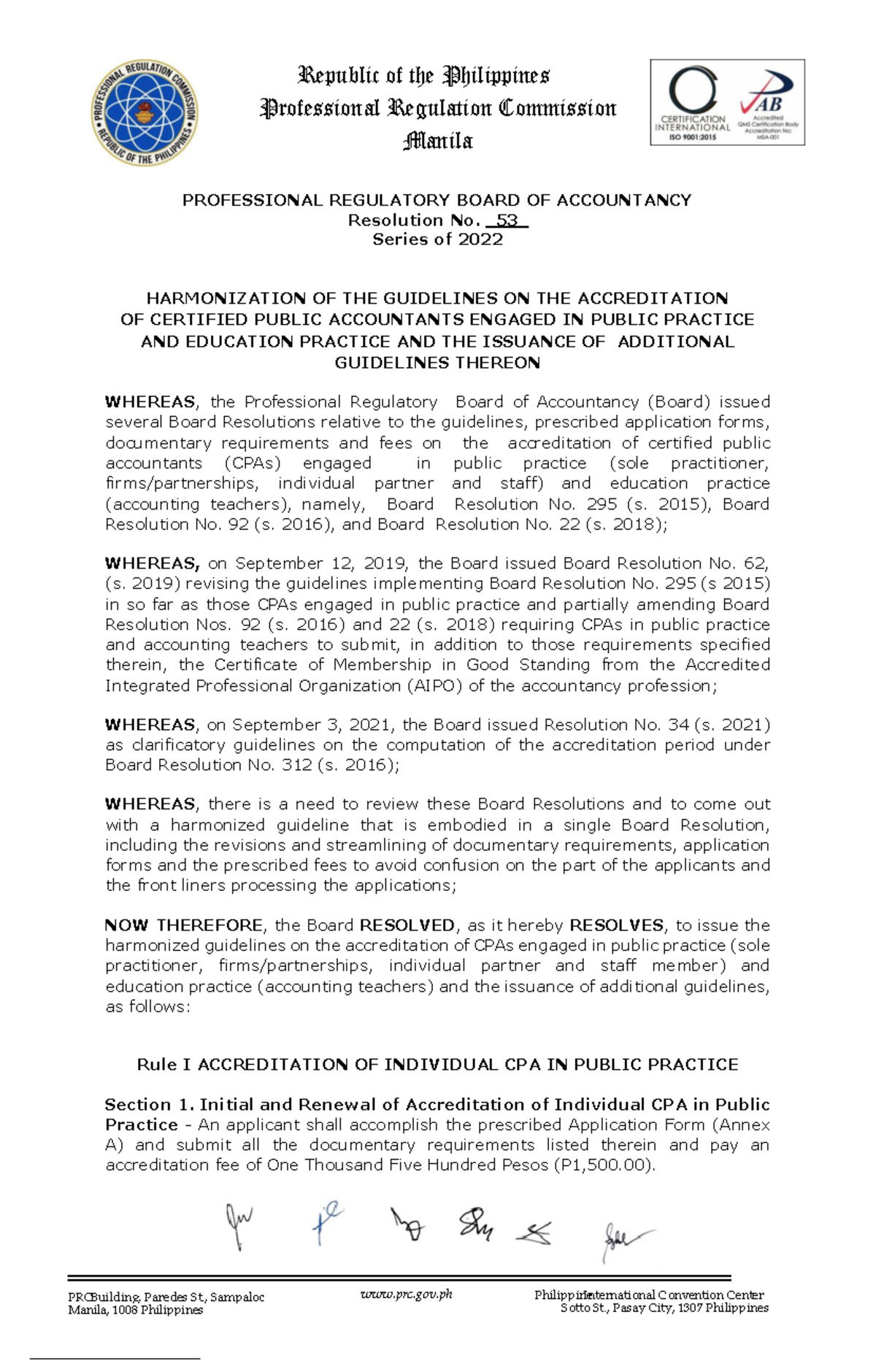 2022-53 published Final BOA - PhilippineInternational Convention Center ...