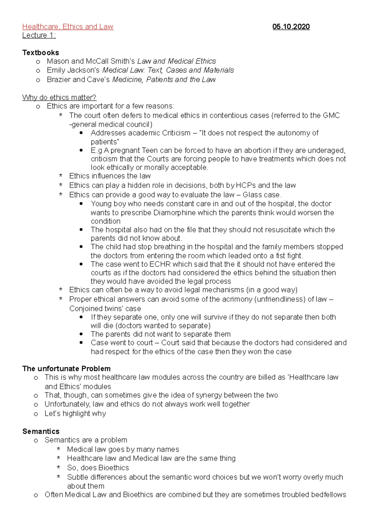 HEAL - Lecture 1 topic 1 - Introduction to the module - Healthcare ...