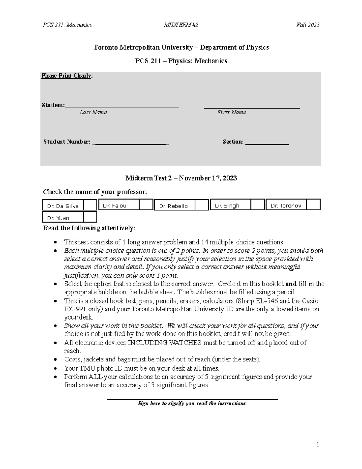 Inbound 2809705946216442108 - Toronto Metropolitan University – Department of Physics PCS 211 ...