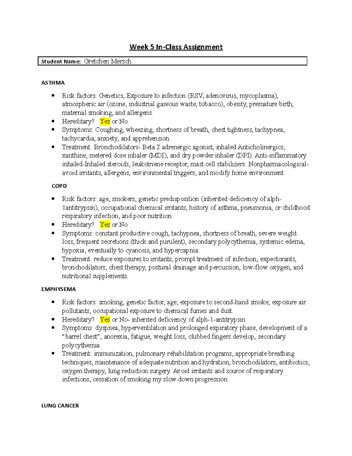 Week 5 In-Class Assignment - Week 5 In-Class Assignment Student Name ...