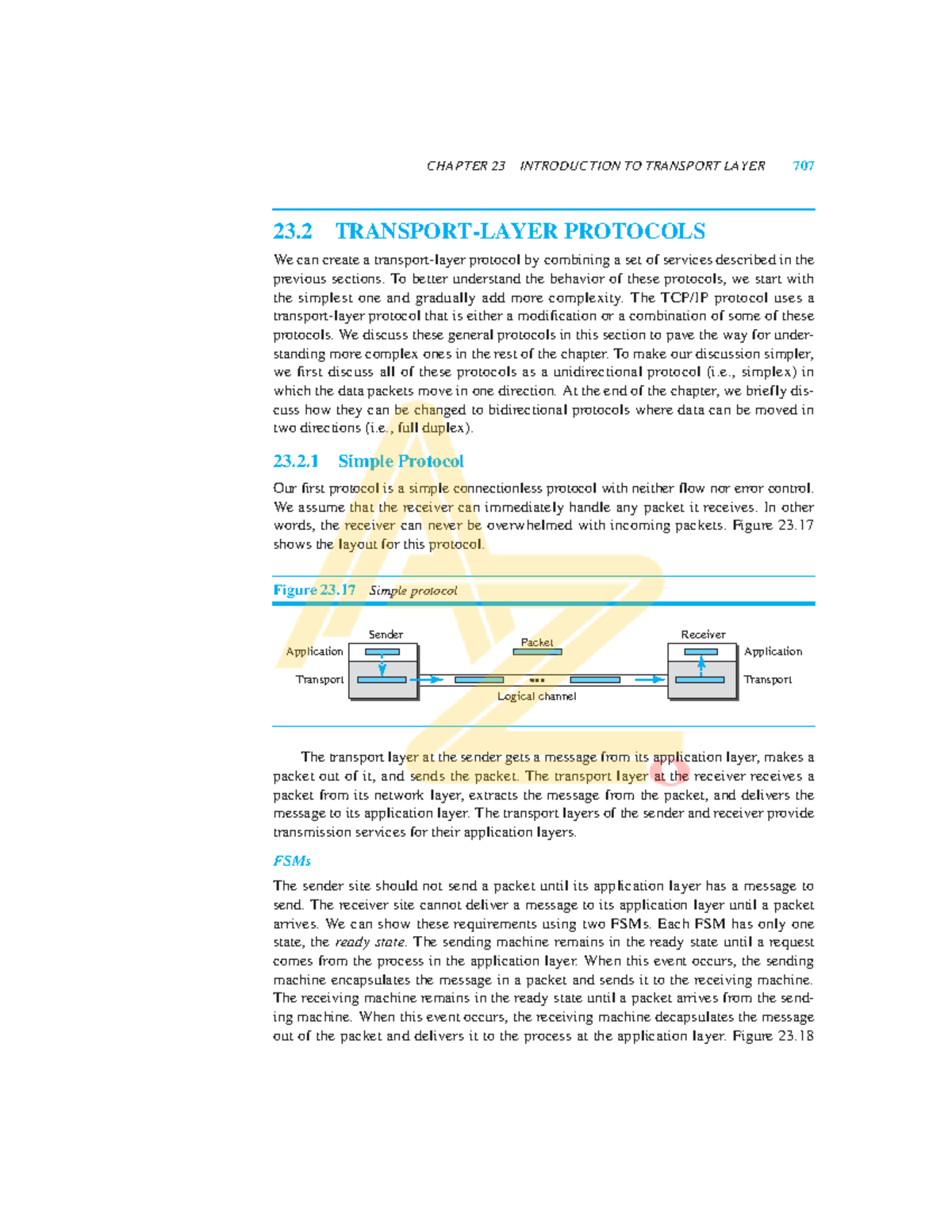 CN Mod4@Az Documents - Computer networks - CHAPTER 23 INTRODUCTION TO TRANSPORT LAYER 707 23 ...