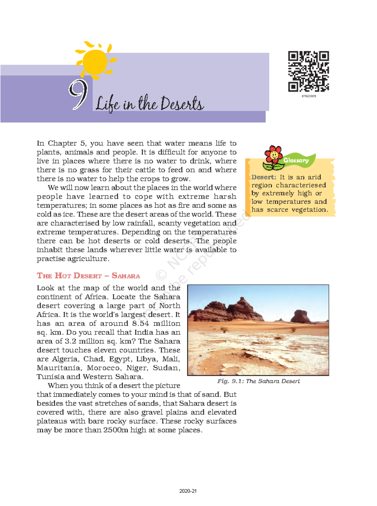 Gess209 - Good book - Life in the Deserts 9 In Chapter 5, you have seen ...