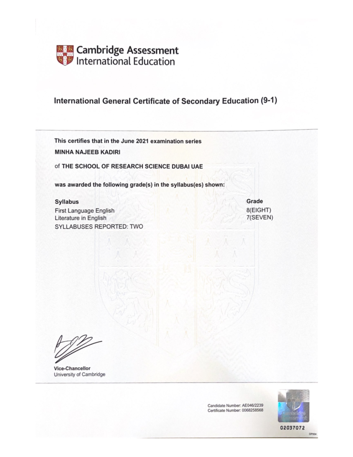 Cambridge Assessment - marking system - Corporate law - Studocu