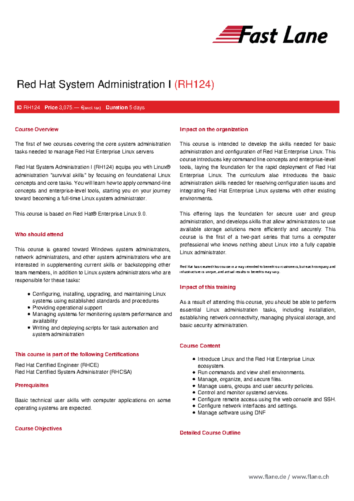 Fast Lane - RH-RH124 - asfsaffafa - flane / flane Red Hat System ...