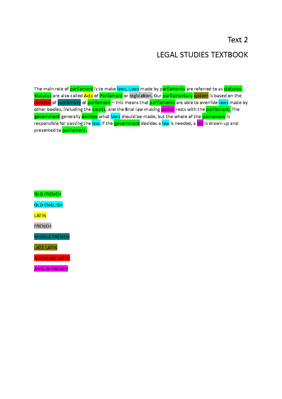 Text 2 English Language Text Analysis Text 2 LEGAL STUDIES TEXTBOOK text-2-english-language-text-analysis-text-2-legal-studies-textbook