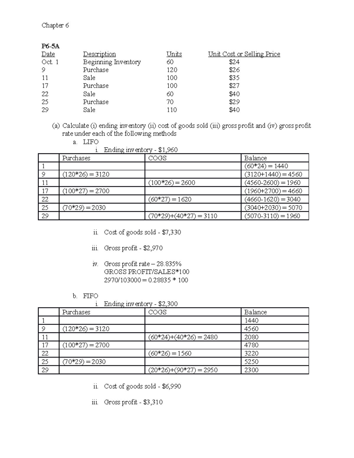 P6-5A - Homework Solutions - Chapter 6 P6-5A Date Oct. 1 9 11 17 22 25 ...