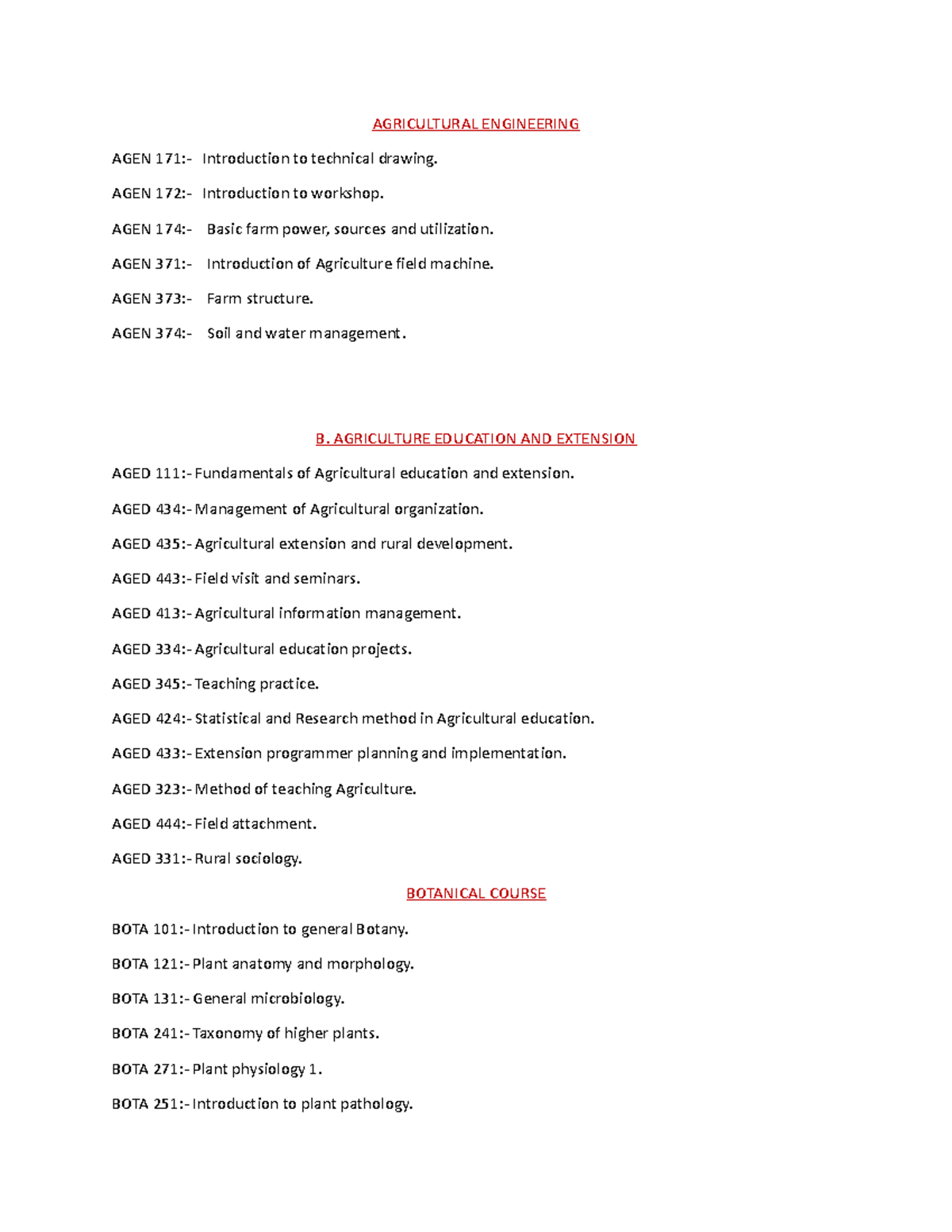 AGED Assignment - AGRICULTURAL ENGINEERING AGEN 171:- Introduction to technical drawing. AGEN ...
