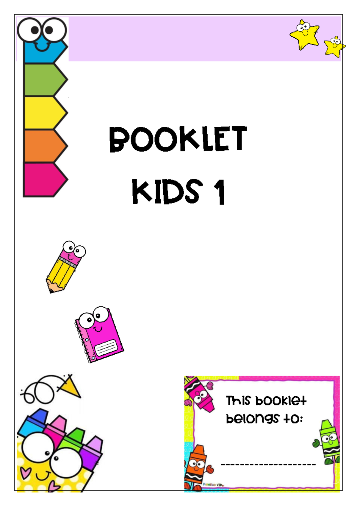 Kids 1 booklet 2024 - BOOKLET KIDS 1 This booklet belongs to: red ...