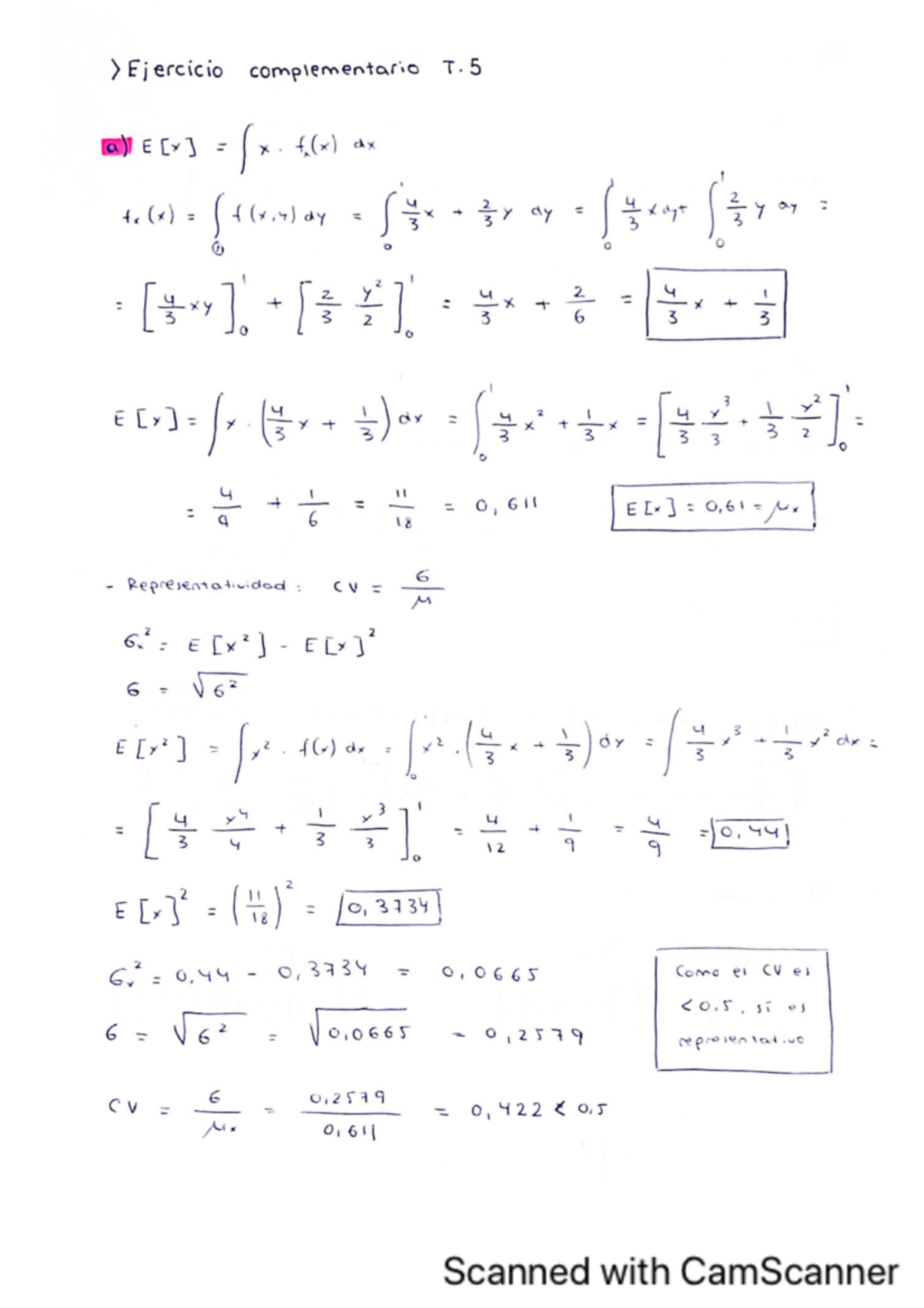 Ejercicio Complementario TEMA 5 - Ejercicio complementario T tx(x) 1 Representatividod up 6 V62 ...