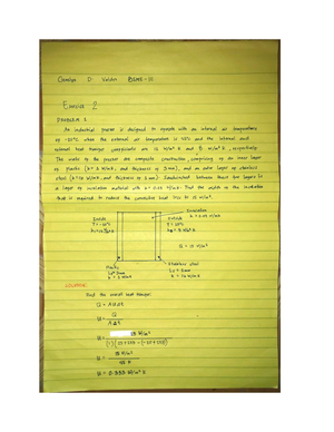 Heat Transfer Sample Problems board - Studocu