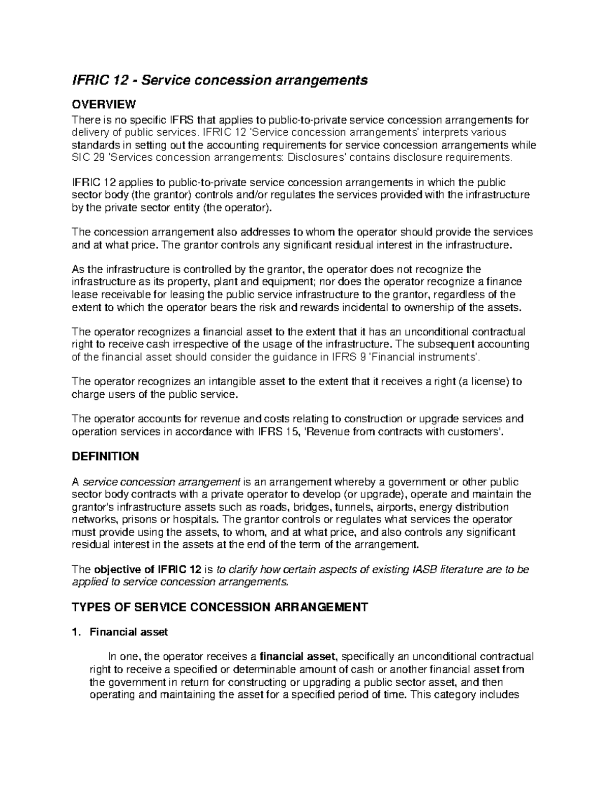 19-ifric-12 compress - IFRIC 12 - Service concession arrangements ...