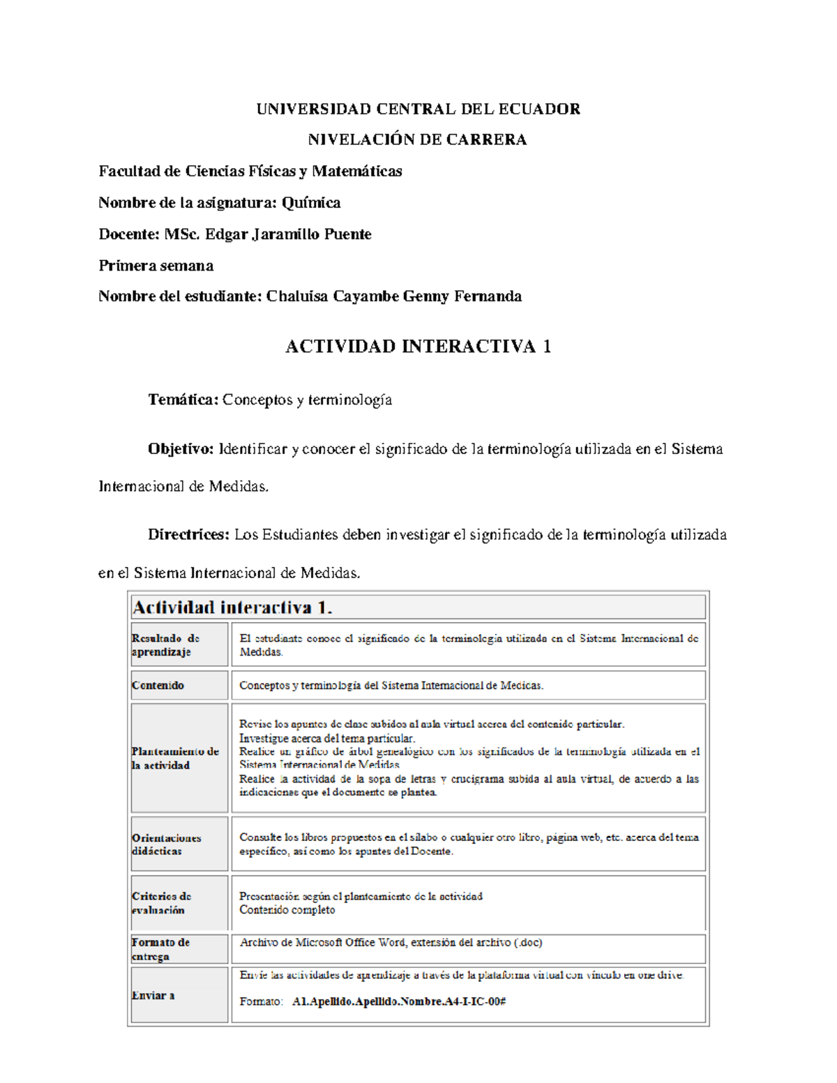 Actividad Interactiva Semana 01 - UNIVERSIDAD CENTRAL DEL ECUADOR ...
