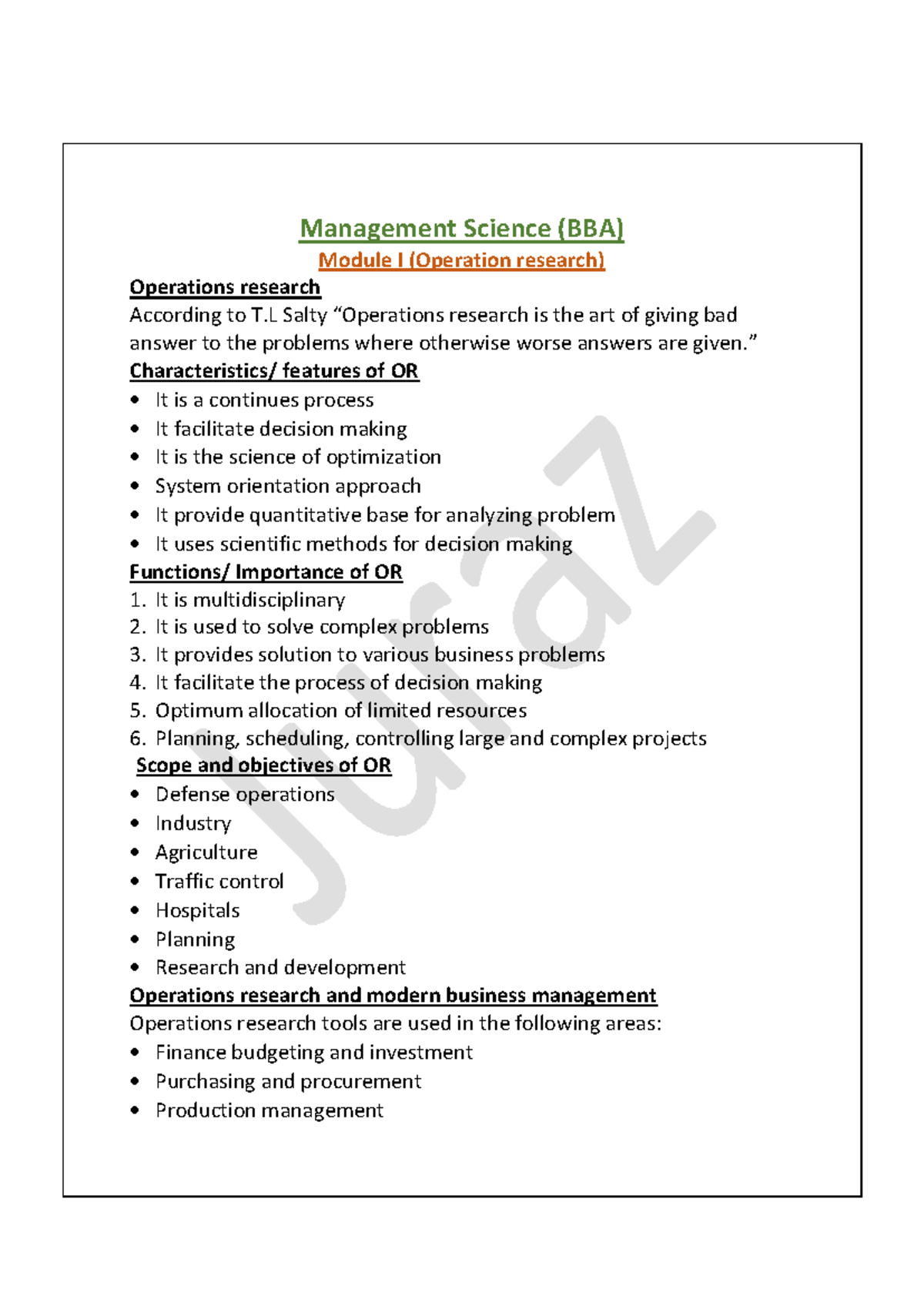 Open Management Science- BBA-Notes(Theory only) 3 - Management Science ...