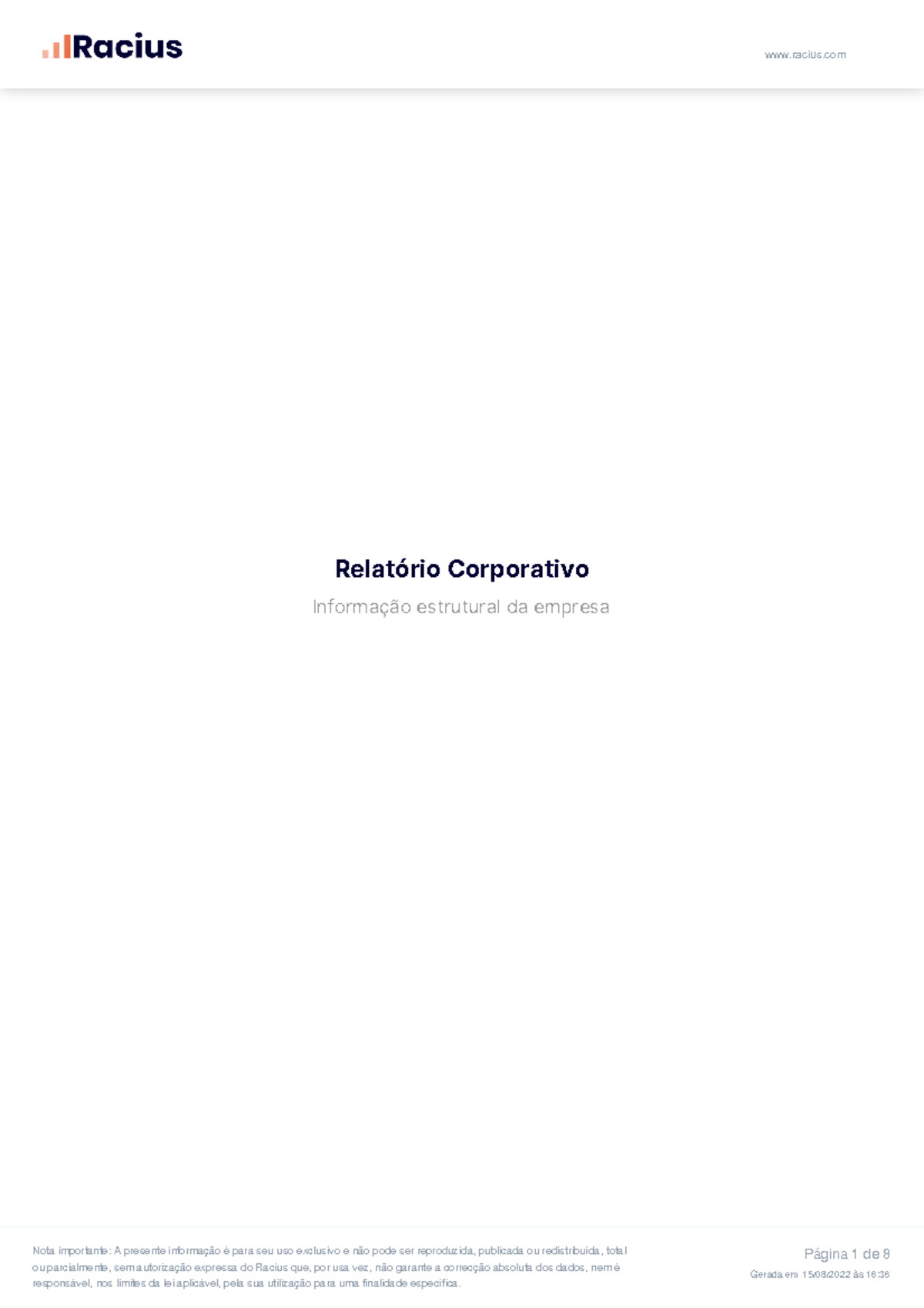 Racius nacala logistics scpn relatorio corporativo 20220815 - Relatório ...