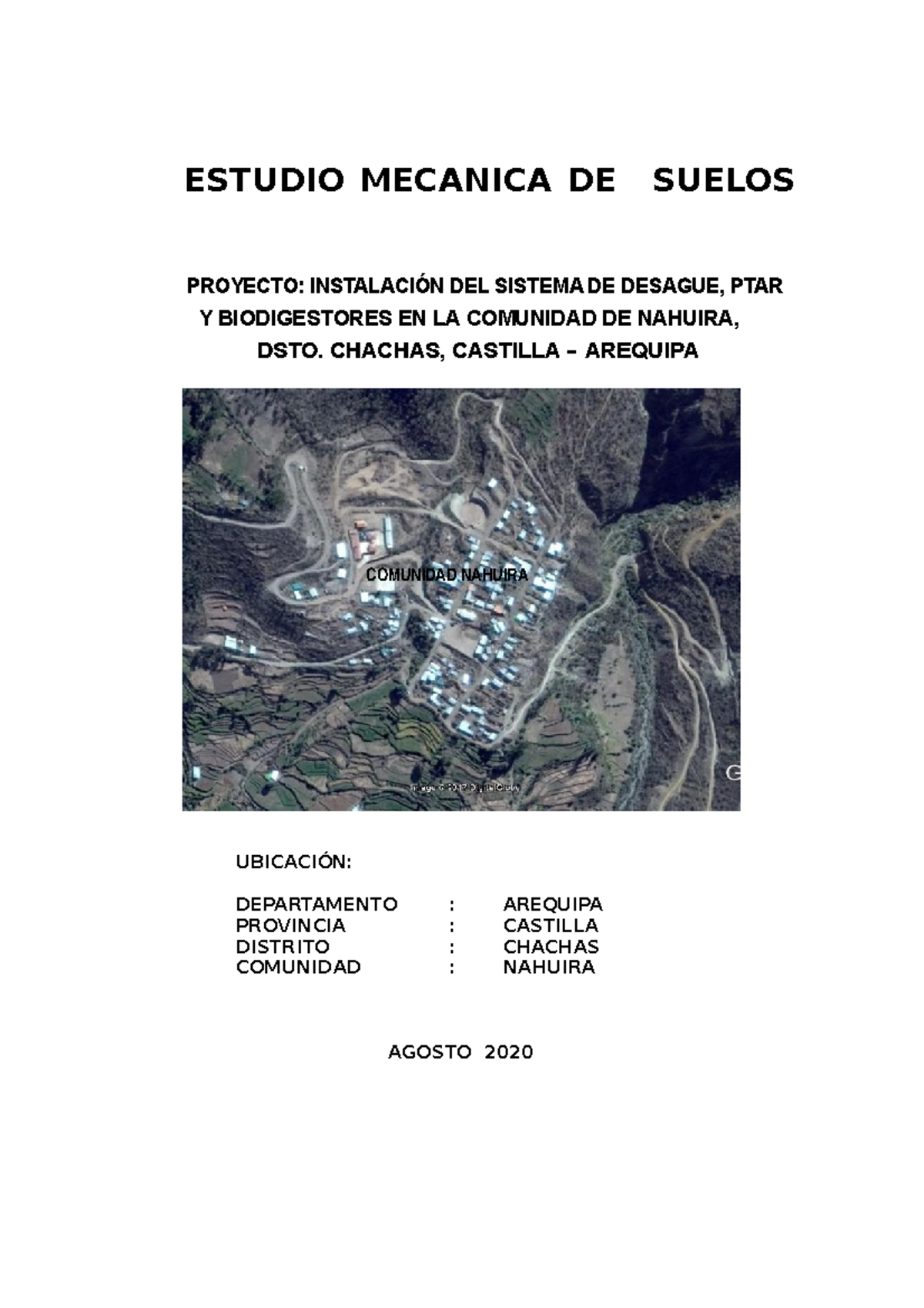 1855551485 1.Estudio de Mecanica de Suelos-Percolacion - COMUNIDAD NAHUIRA ESTUDIO MECANICA DE ...