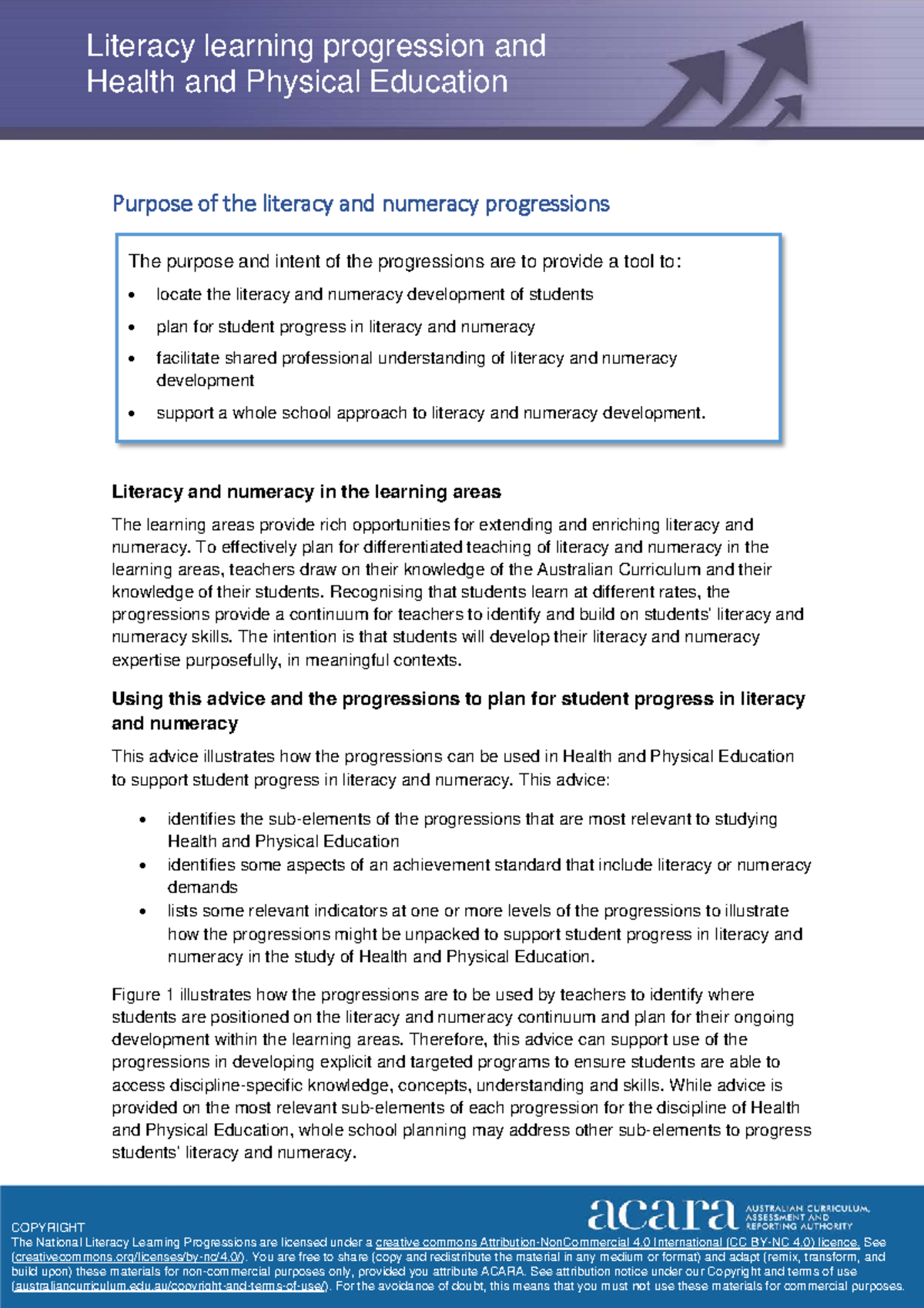 Literacy-hpe - Health Literacy - COPYRIGHT The National Literacy ...